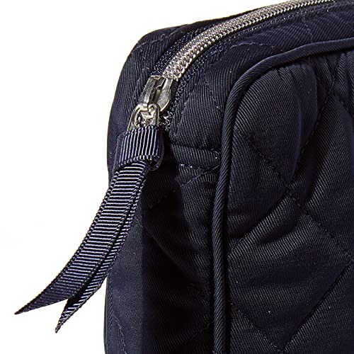 Vera Bradley Women's Performance Twill Zip-around Jewelry Organizer Case, Classic Navy, One Size