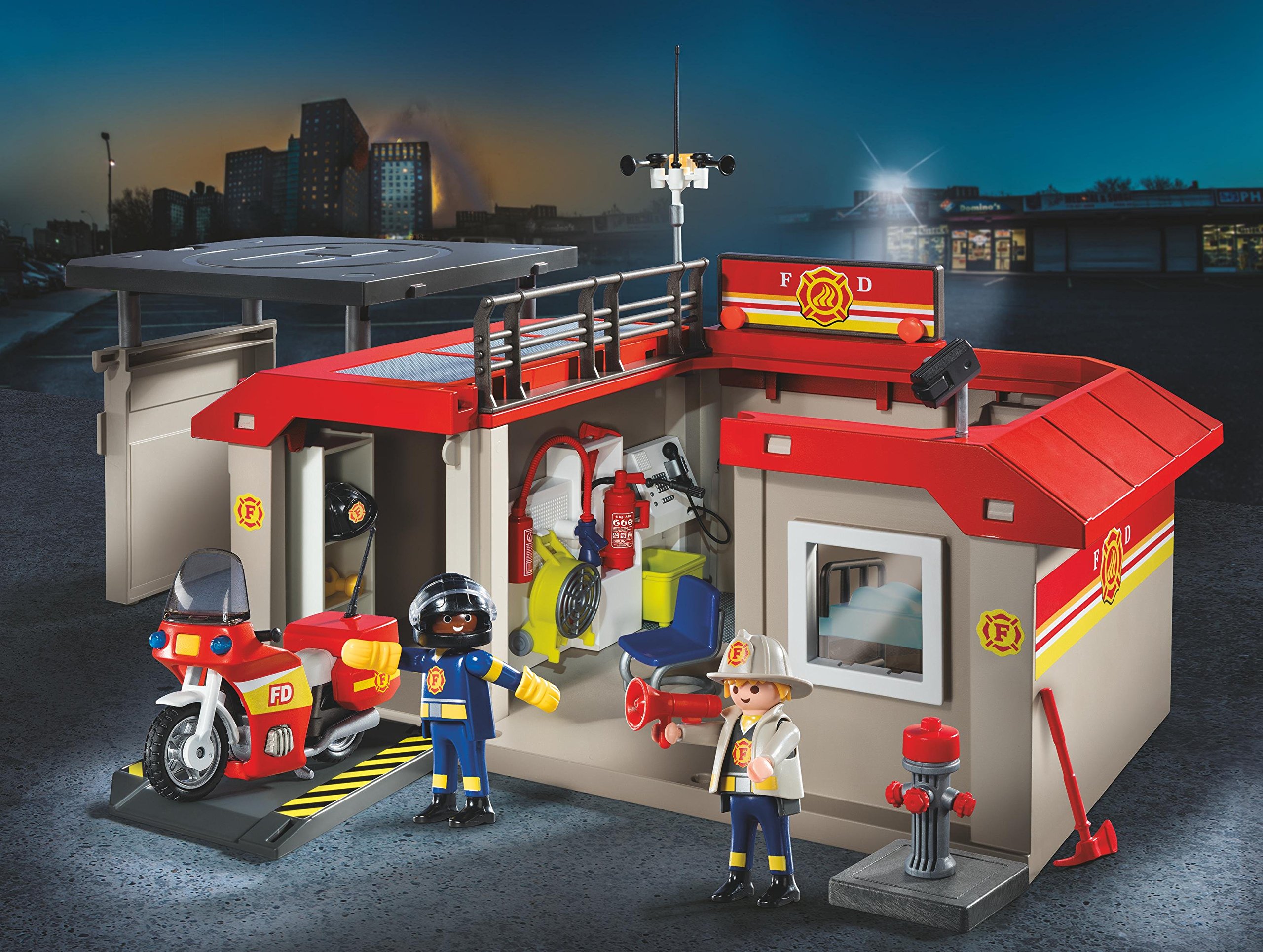 Playmobil Take Along Fire Station Playset