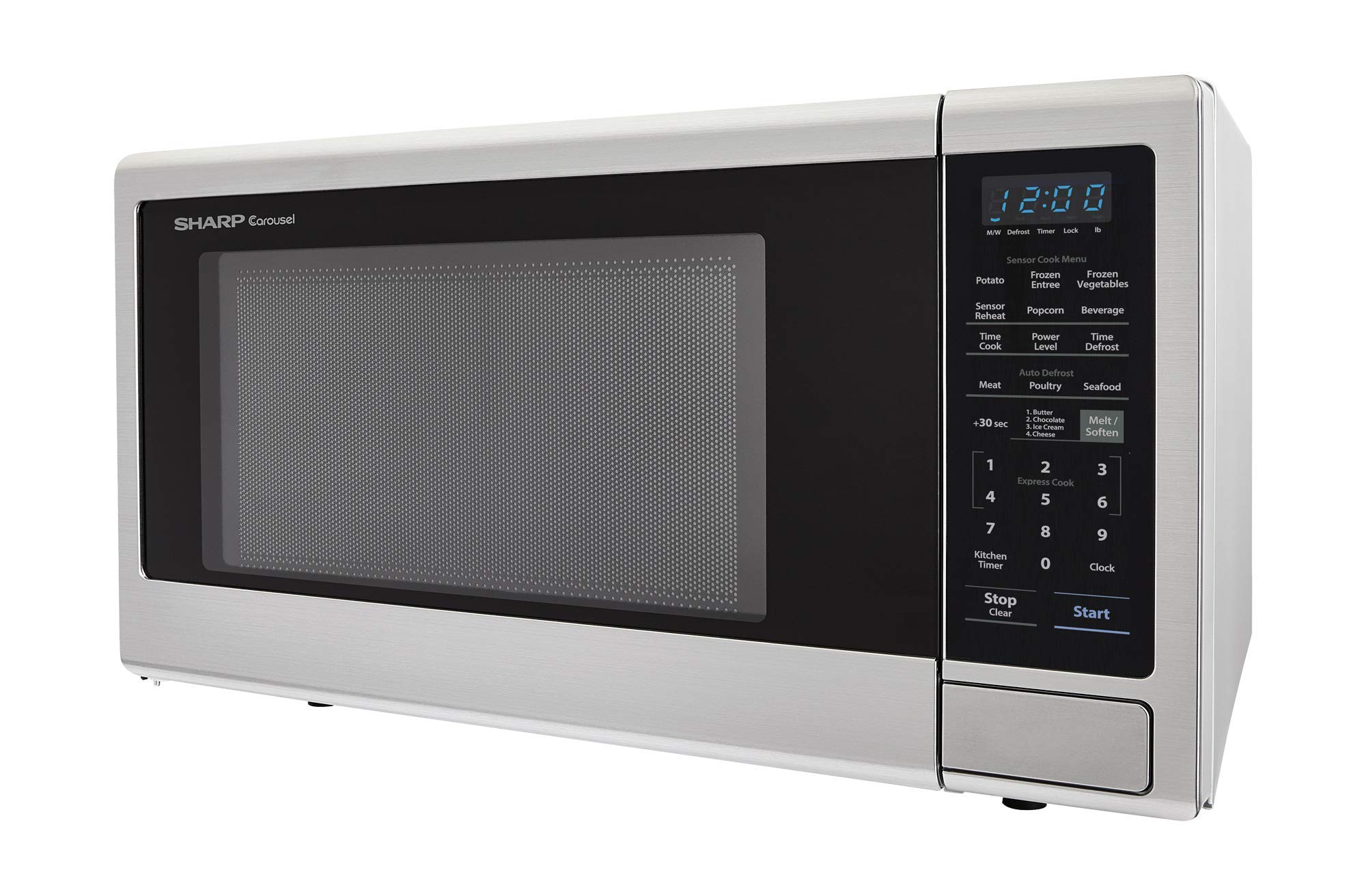 Sharp ZSMC2242DS Countertop 1200 Watt Microwave Oven 2.2 cu. ft Stainless Steel (Renewed)
