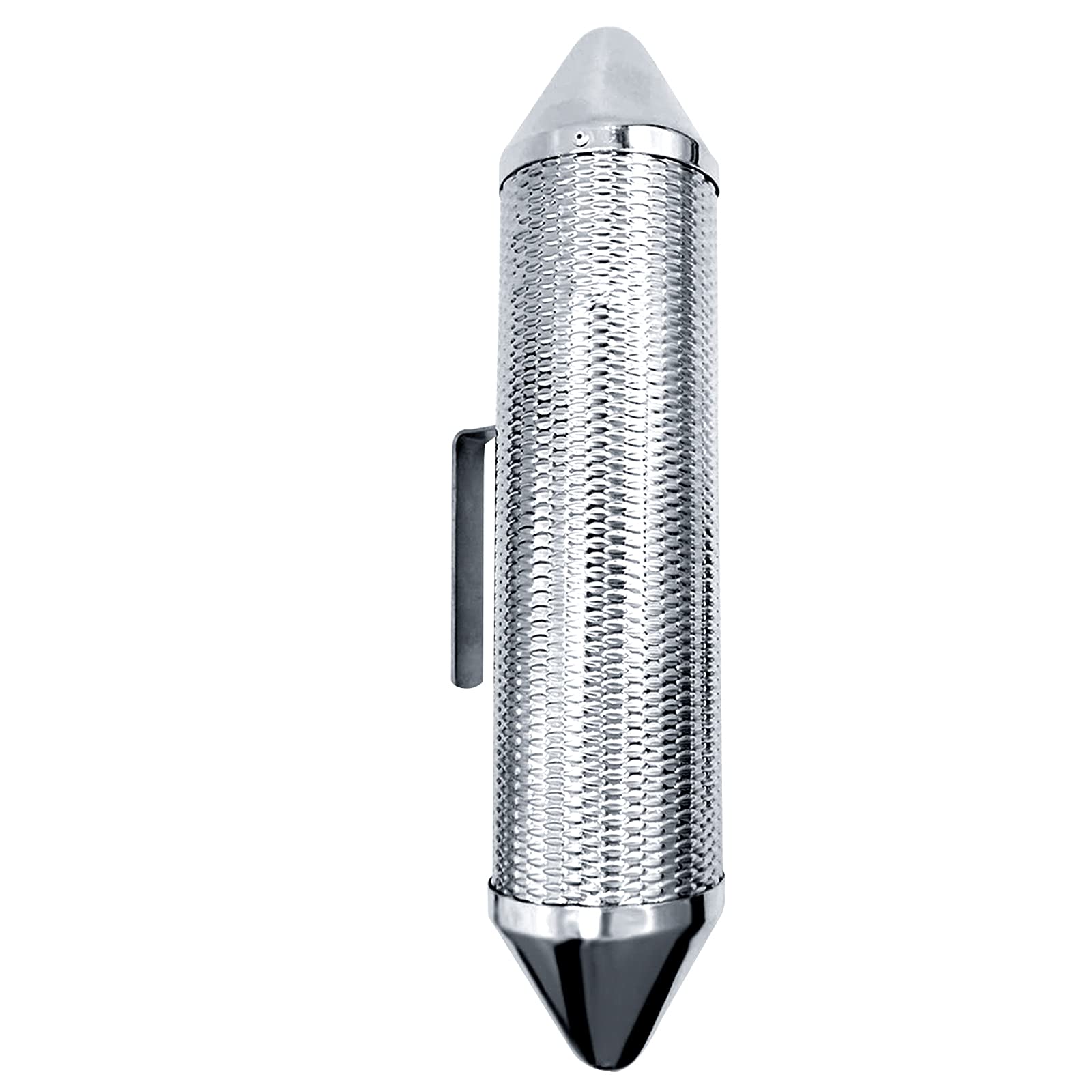 VACHAN Guiro Instrument,15.7''3.3'' Stainless Steel Latin Percussion Instrument with Scraper,Metal Guiro Shaker Musical Instruments for Band Accompaniment,Training Tool