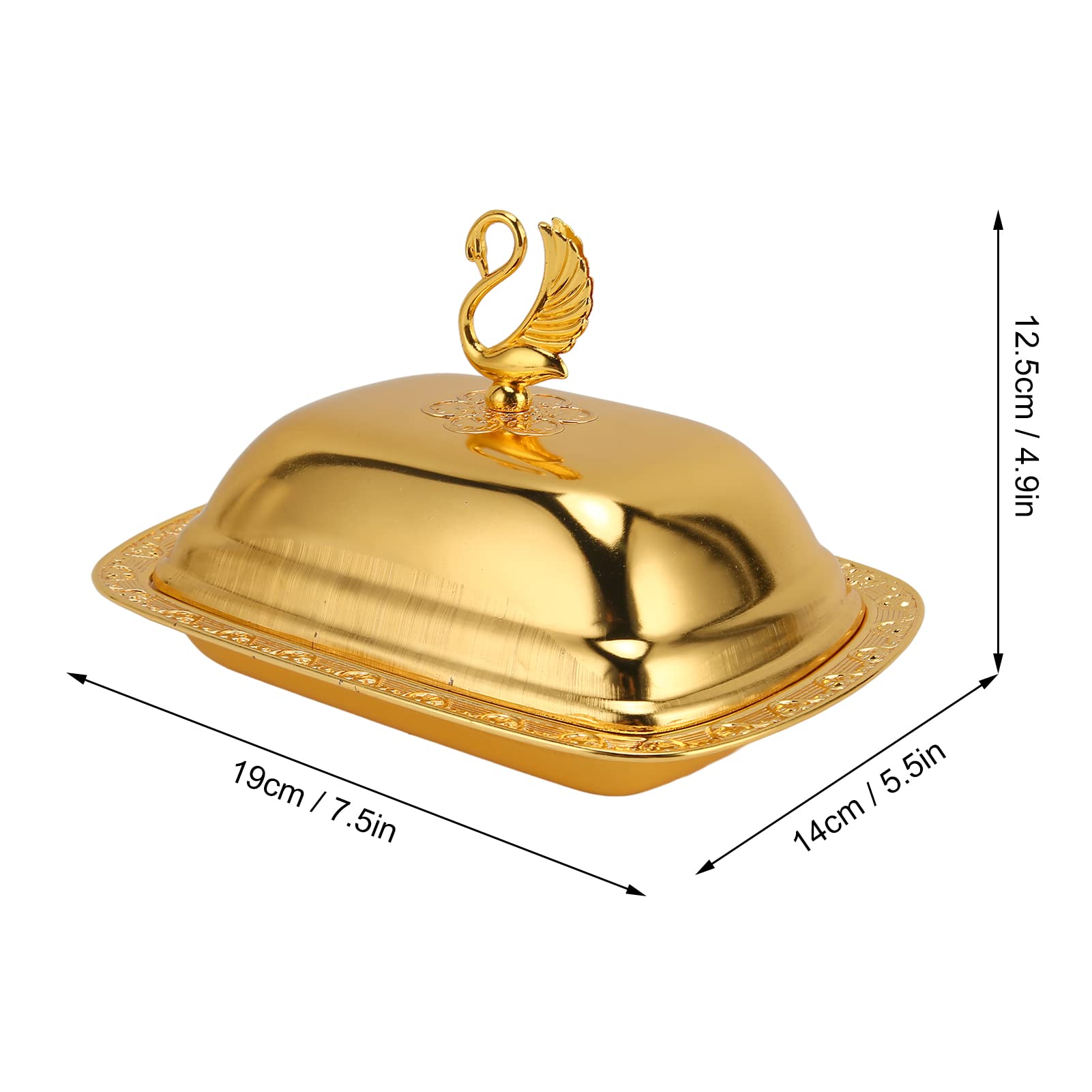 YYQTGG Gold Fruit Tray, European Style Easy To Candy Bowl for Desserts(Gold)