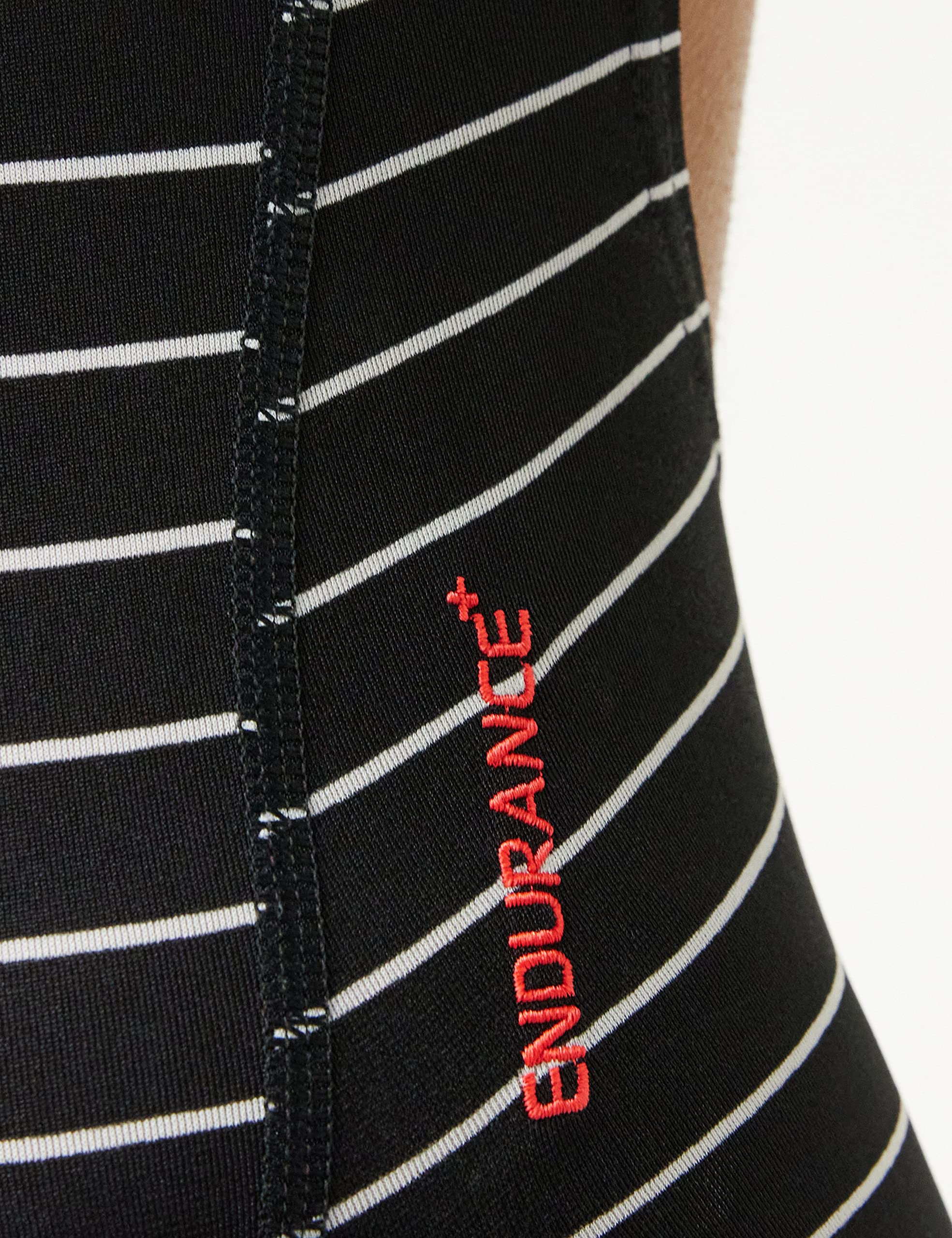 Speedo Womens Endurance+ Medalist One Piece Bathing Suit Size 38 in Black/White