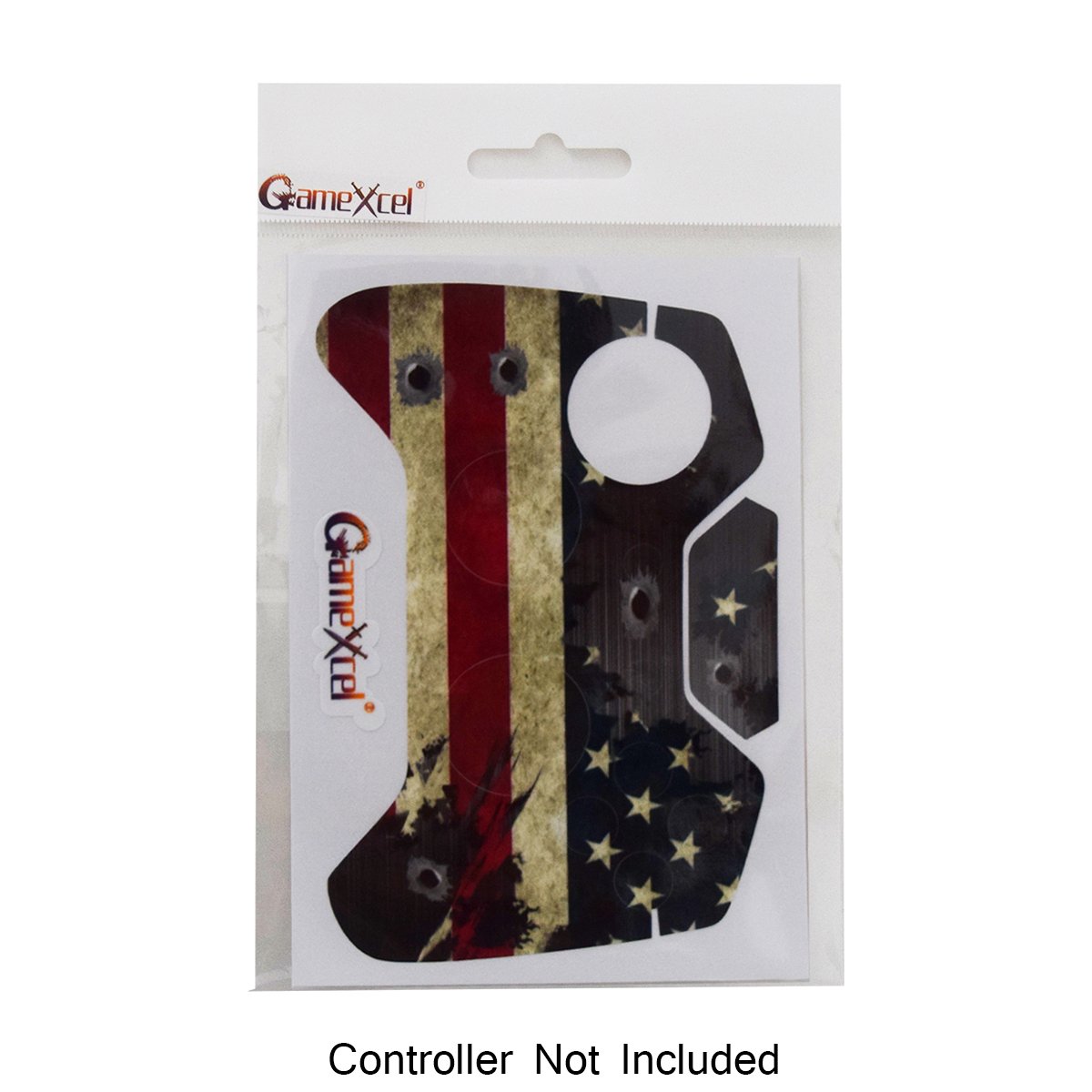 Skins Stickers for Xbox One Games Controller - Custom Orginal Xbox 1 Remote Controller Wired Wireless Protective Vinyl Decals Covers - Leather Texture Protector Accessories - Battle Torn Stripes