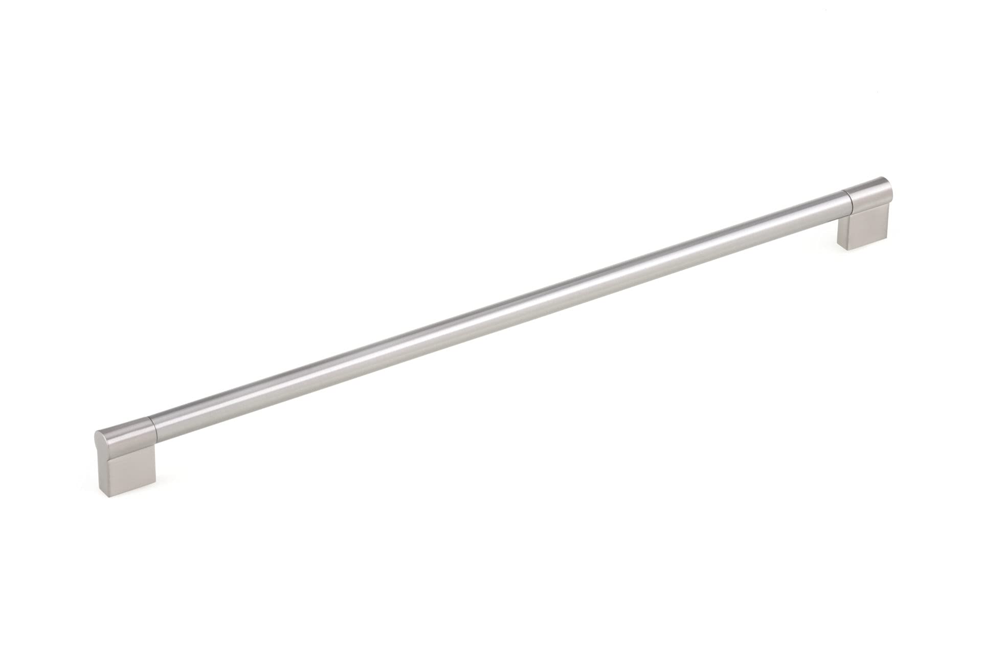 Richelieu Hardware BP527416195 Avellino Collection 16 3/8-inch (416 mm) Center-to-Center Brushed Nickel Modern Cabinet and Drawer Pull Handle for Kitchen, Bathroom, and Furniture