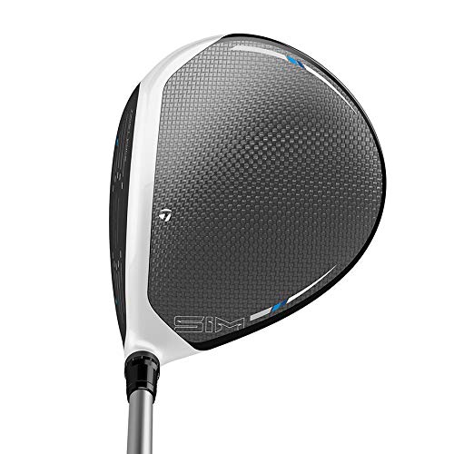 TaylorMade SIM MAX-D Driver, UST Mamiya Helium 5 Shaft, 10.5 Degree Loft, Right Hand, Regular Flex , Black, Titanium, Blue