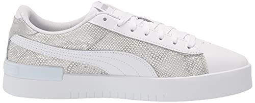 PUMA Women's Jada Sneaker, Snake Premium Silver-White, 7