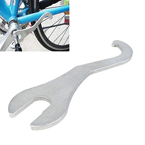 Zerlibeaful Bicycle Bike Pedal Lock Remover Tool Bracket Bottom Ring Bike Accessories Bicycle Tire Pump with Pressure Gauge (Silver, One Size)