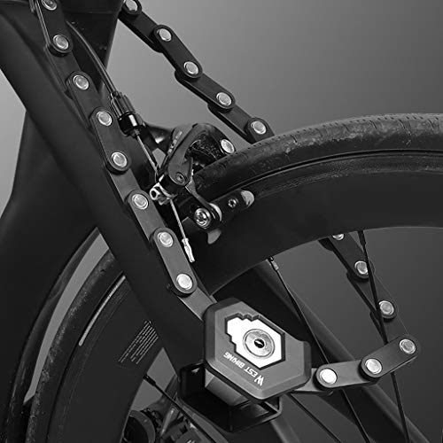 Zerlibeaful Bicycle Folding Security Anti- Lock Lock Strong 3 High Bicycle Leg Str Keys Bike Accessories Mountain Biking Gifts (Black, One Size)