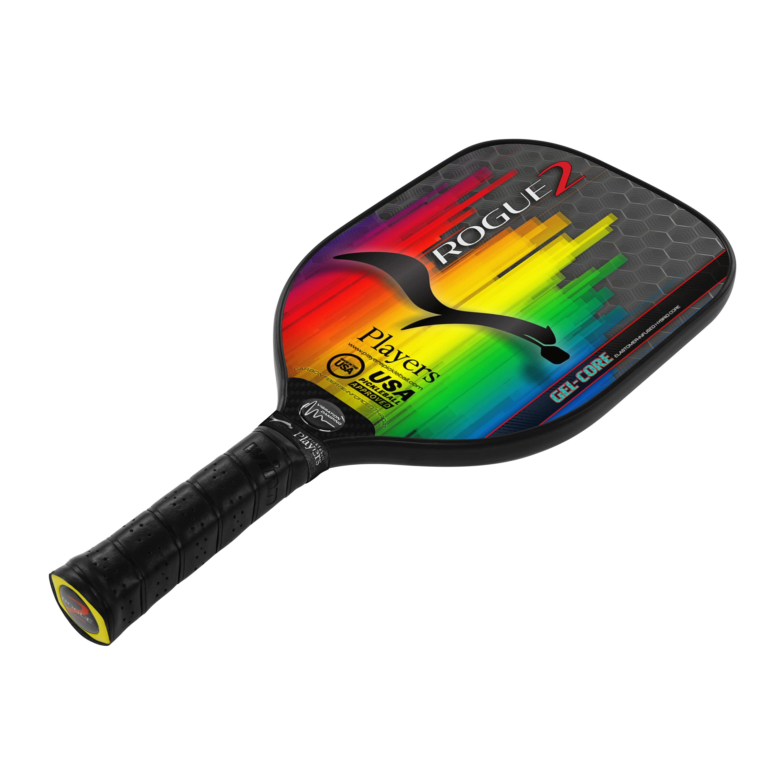 Rogue2 Second Generation Gel-Core Pickleball Paddle USAPA Approved and Made in The USA (Blue)