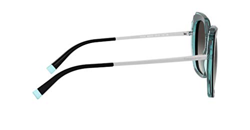 Tiffany & Co. TF4160-82853C Sunglasses BLACK/TRANSPARENT BLUE w/GREY GRADIENT Lens 54mm