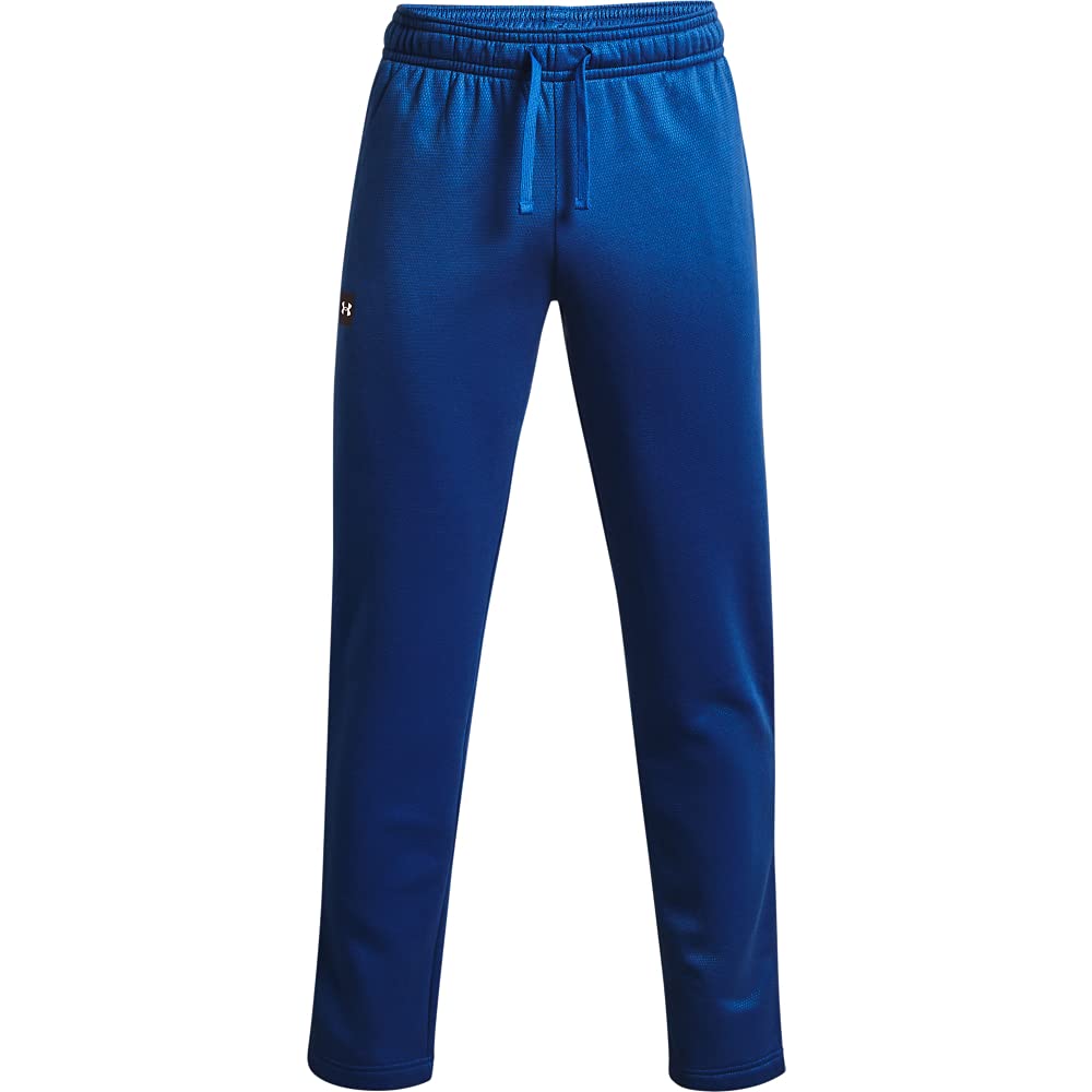 Under Armour Men's Rival Fleece Textured Pants, Tech Blue (433)/Onyx White, Small