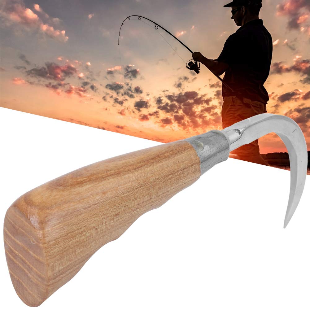 Stainless Steel Fish Hook Fishing Tackle Fish Lifter Drag Fish Hook Control Tool Ice Boat Fishing Tackle Tool