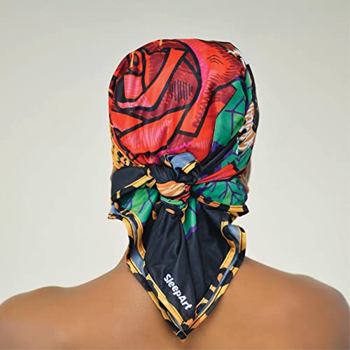 Stay On Satin Large Scarf (Black)