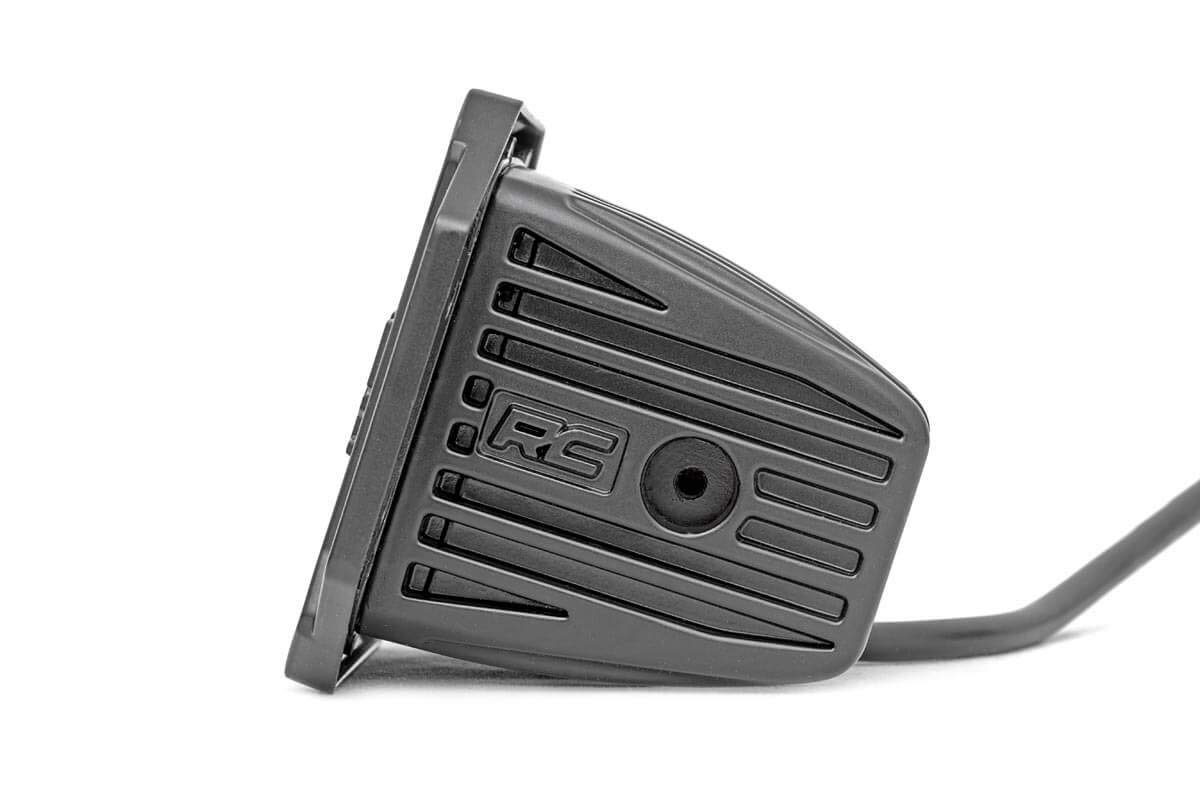 Rough Country 2" Black Series Square LED Cube Lights | Amber DRL - 70903BLKDRLA