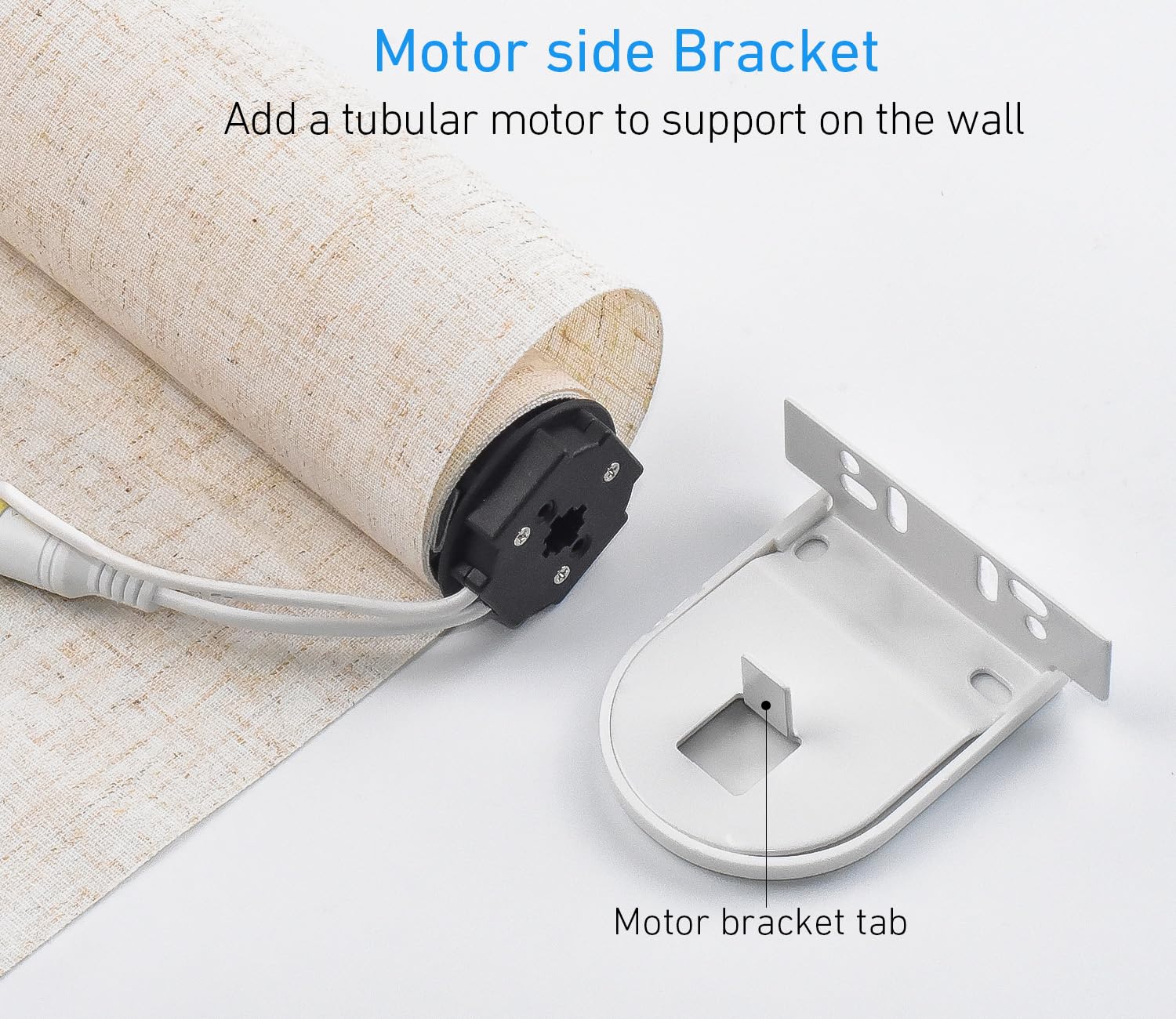 Rollerhouse 38/40mm Roller Blind Repair Kit, Mount Window Shade Brackets, Curtain Roller Blind Accessories for Electric Blinds with 1 1/2" Tube, 1 Pair, White