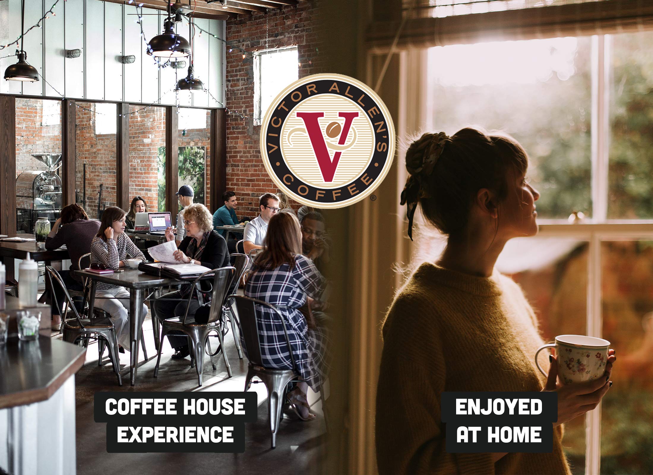 Victor Allen's Coffee French Vanilla and Hazelnut Flavored Medium Roast Single Serve Coffee Pods for Keurig K-Cup Brewers