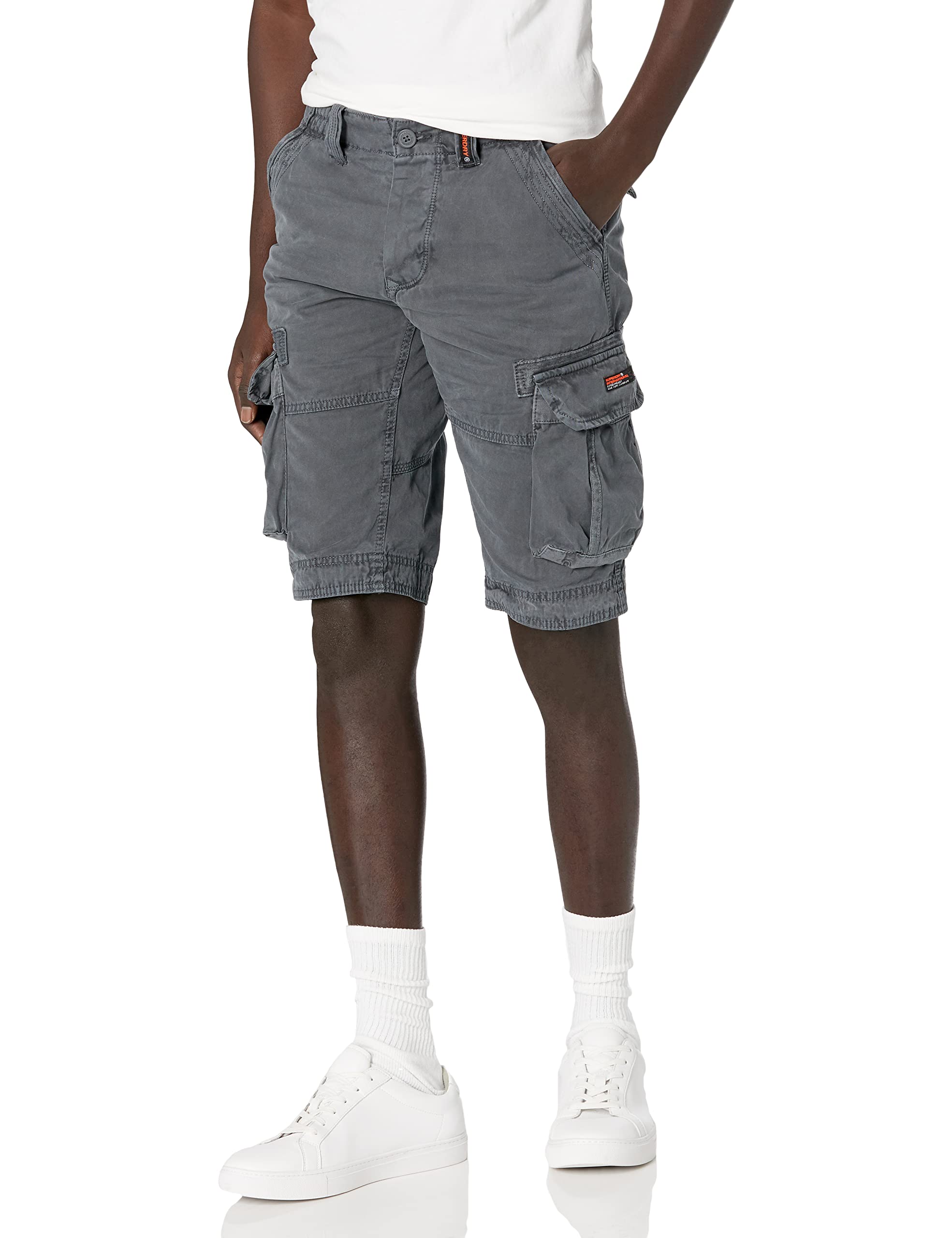 Superdry Men's CORE Cargo LITE Short, Chopper Grey, 28