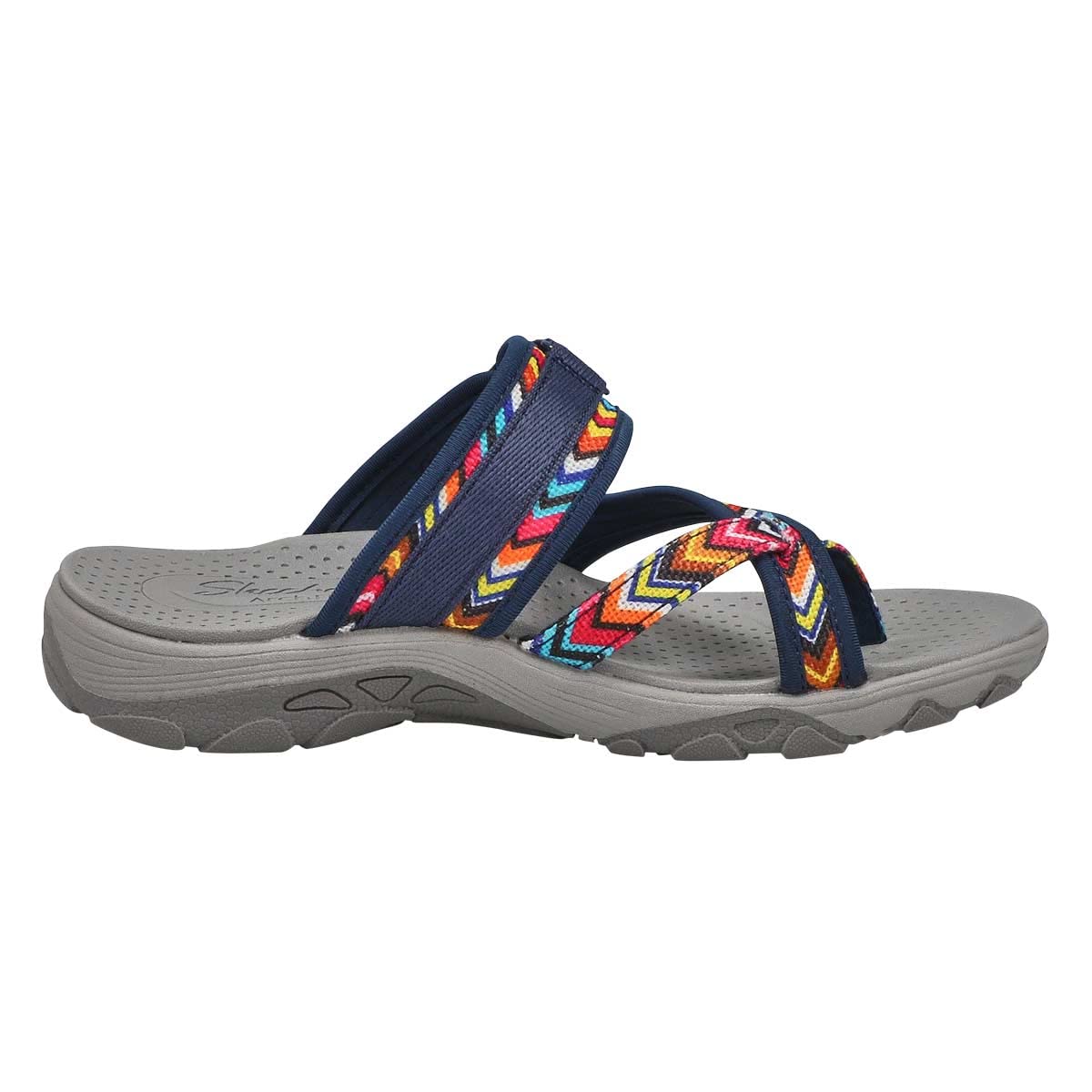 Skechers Women's Arch Fit Reggae Sport Sandal Navy 7 Medium US