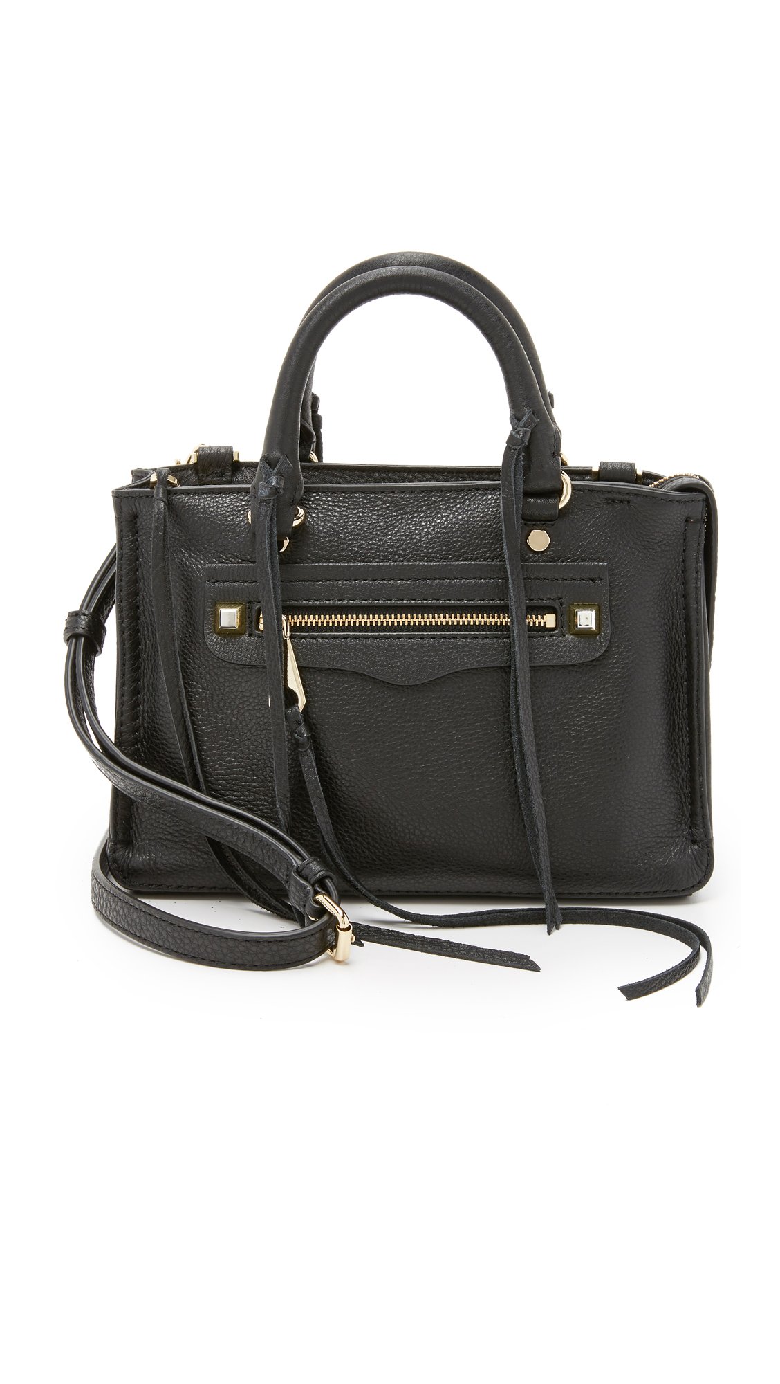 Rebecca Minkoff Micro Regan Satchel, Black/Black