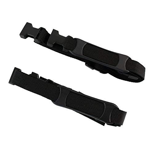 SGT KNOTS Folding Chair Strap - 2Pack - Universal Easy to Use Snap N Carry Strap for Beaches, Camping Trips, Backpacking & Picnics (Black)