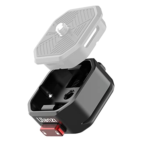 ULANZI Claw Quick Release Base Mount Upgraded Version Tripod QR Camera Mount Adapter Suitable for Tripod(Only Base Mount)