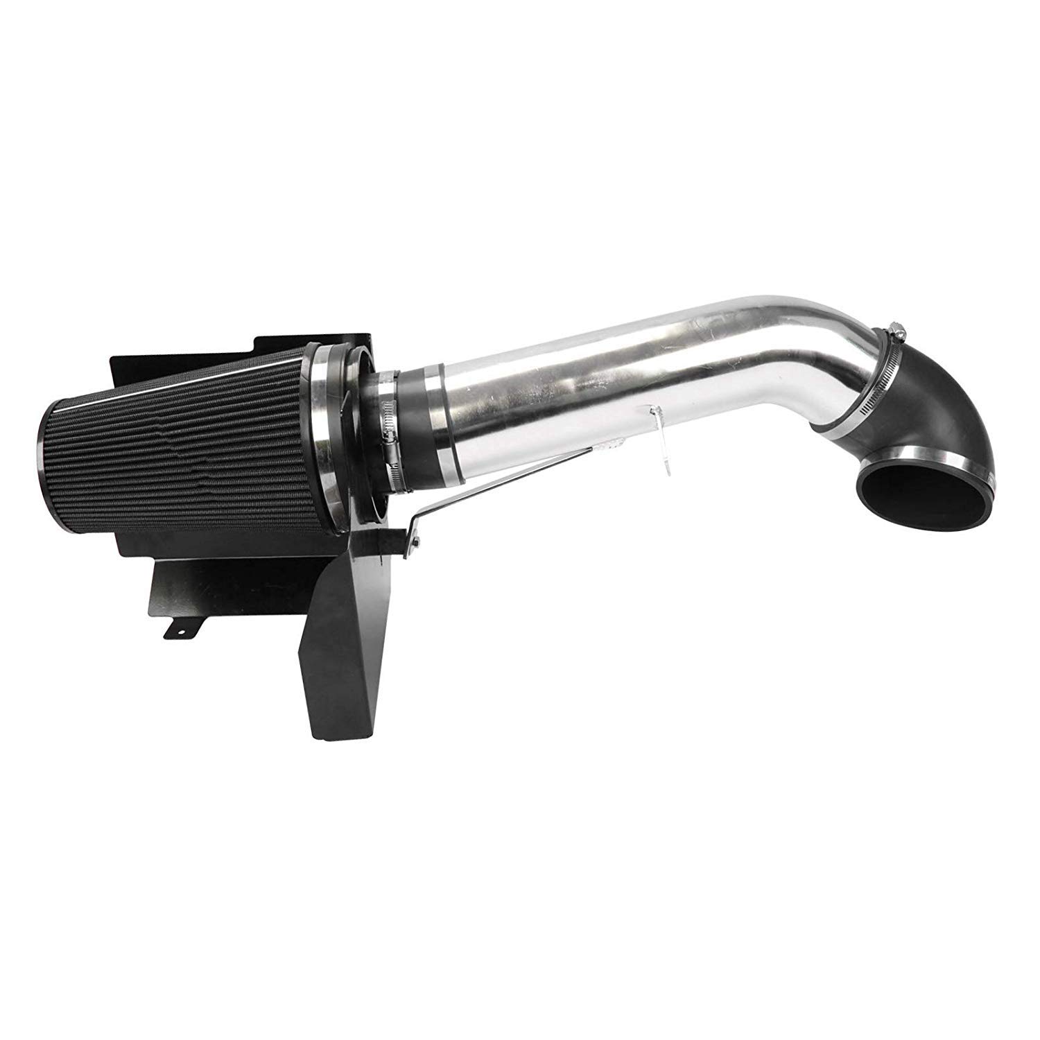 SUPERFASTRACING 4" Cold Air Intake System + Heat Shield Replacement for 1999-2006 GMC/Chevy V8 4.8L/5.3L/6.0L Silverado 1500/2500/3500 (Black)