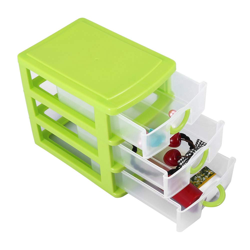 Vruping Mini Drawer Organizer, Plastic Jewelry Makeup Storage Box with Adjustable Detachable Dividers for Small Accessories (#5)
