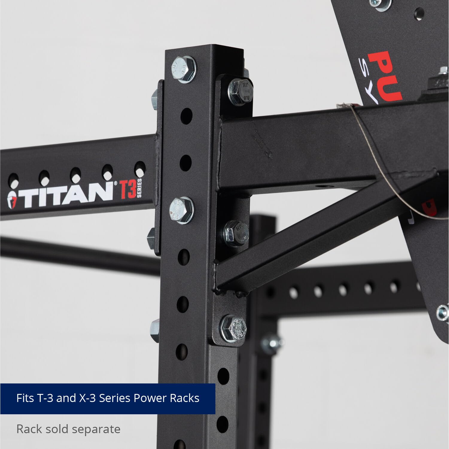 Titan Fitness T-3 and X-3 Series Rack-Mounted Revolving Pull-Up System 1.25†Pull-Up Bars