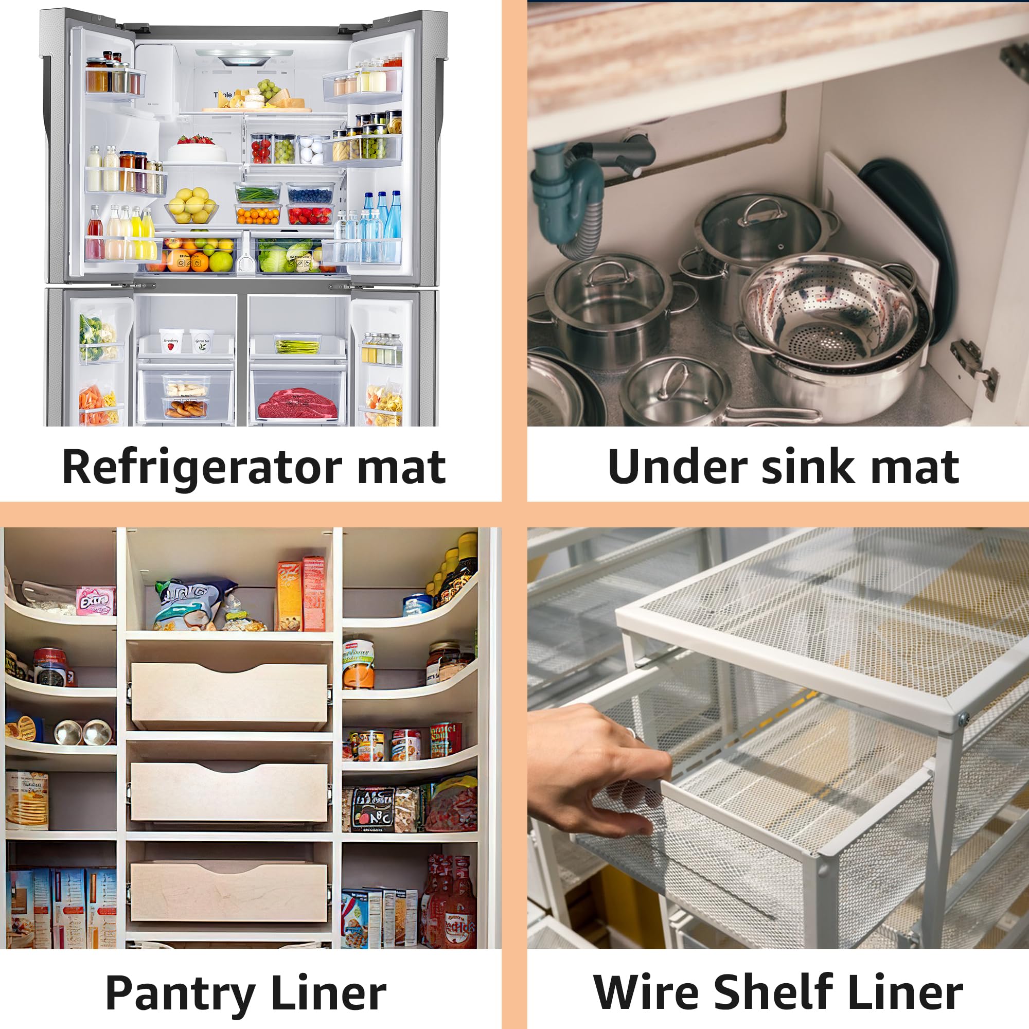Shelf Liner Drawer Liner White, Waterproof Kitchen Cabinet Liner, 12 x 338 Inch Roll, Non-Slip, Easy to Cut, Washable Pantry Shelves Liners