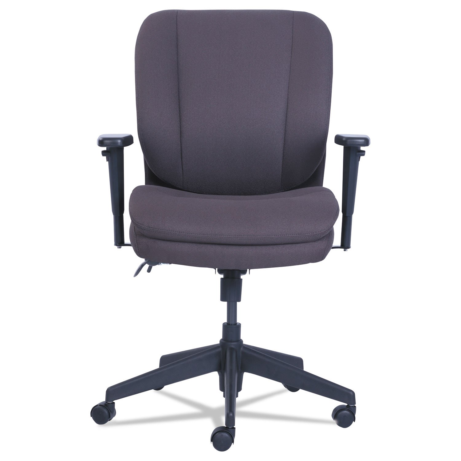 SertaPedic Cosset Ergonomic Task Chair, Supports Up to 275 Lb, 19.5" to 22.5" Seat Height, Gray Seat/Back, Black Base