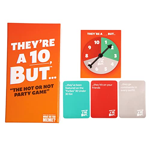 They're a 10 But...The Hot or Not Party Game - Fun Card Games for Adults by What Do You MemeĀ®