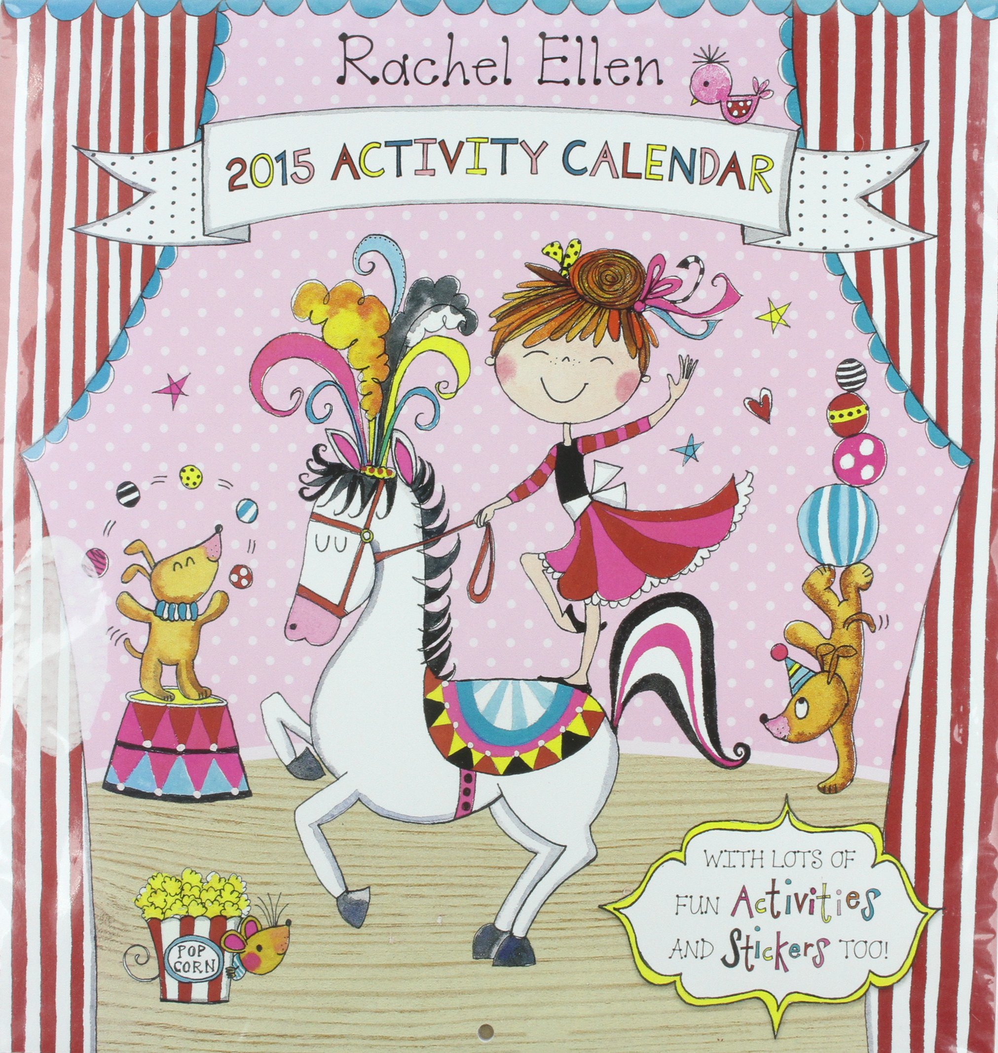 Rachel Ellen SQ Activity Calendar With Stickers (Circus)