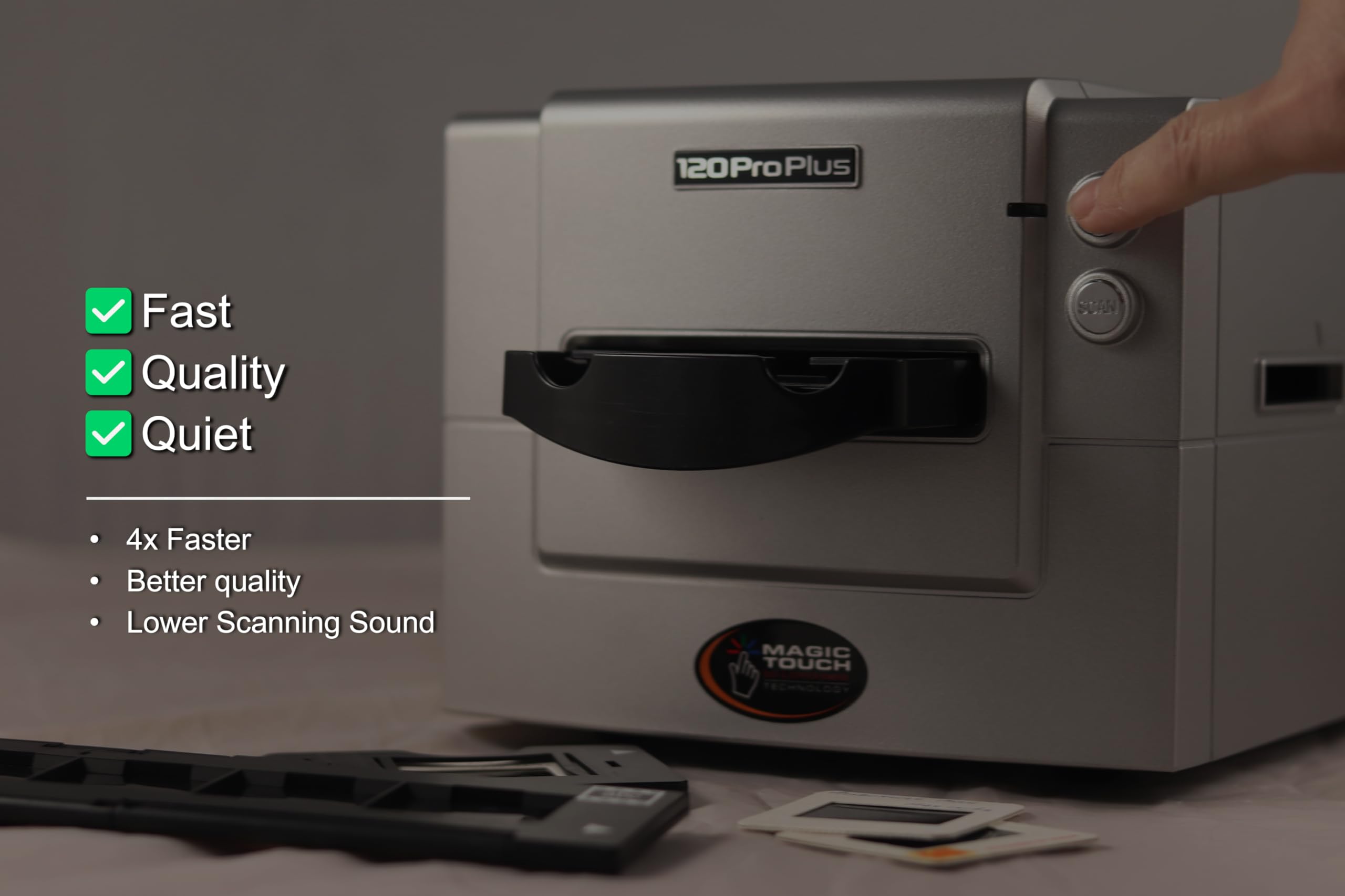 Pacific Image PrimeFilm 120 Pro Plus Film Scanner. Medium Format 120 Film, 135 Film & Slide Scanner. Faster Scan Speed. 6,400 dpi/48-bi True Color. 4.2 Dynamic Range. Mac/Pc