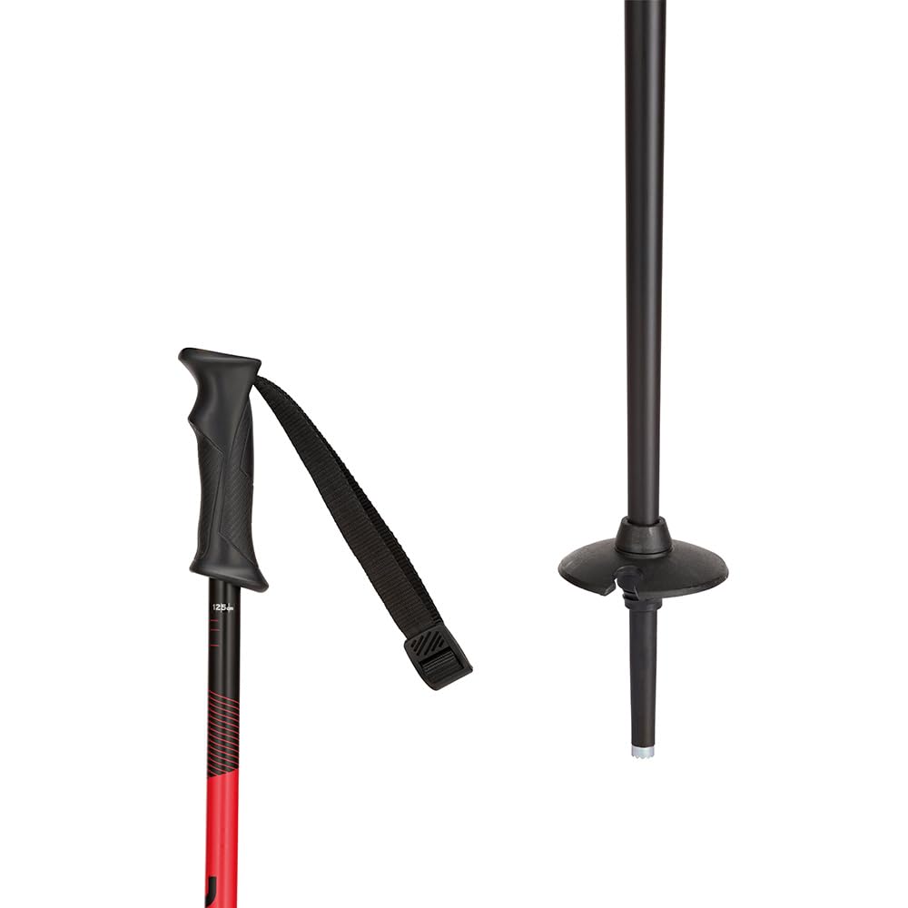 Rossignol Tactic/Red Ski Poles, Black/Red, 120cm