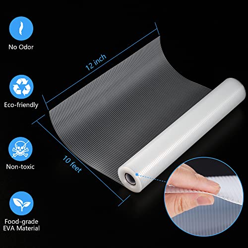 Shelf Liners for Kitchen cabinets Drawer Liner Thicken Plastic Cabinet Liners for Shelves Easy to Cut & Washable Drawer Liners for Kitchen Size (12 Inches x 10 Feet)