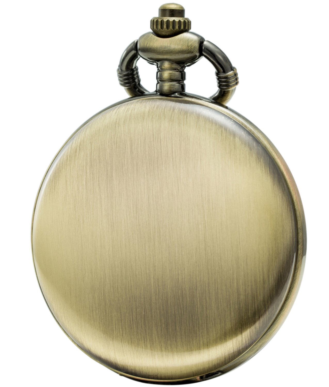 SEWOR Japan Quartz Movement Pocket Watch with Double Chain (Metal & Leather) (Train)