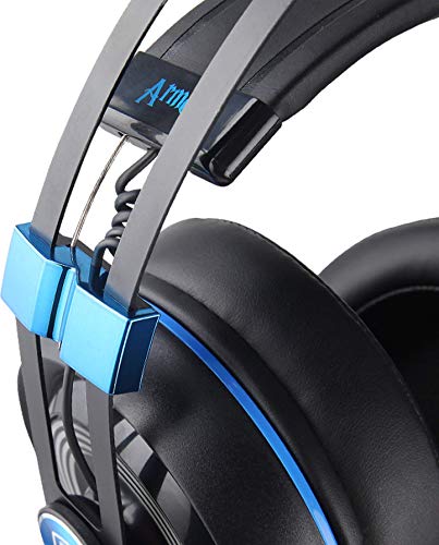 SADES Gaming Headset Headphones with Noise-Reduction Microphone & Control-Remote for PC Computers Laptop PS4 New Xbox One Cellphones Tablets
