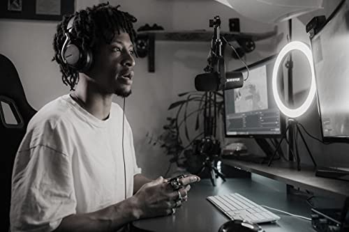 Shure MV7 USB/XLR Dynamic Microphone + AONIC 50 Wired/Wireless Noise Cancelling Headphones for Podcasting, Recording, Streaming & Gaming, Professional Quality Sound & Durability - Black/Black