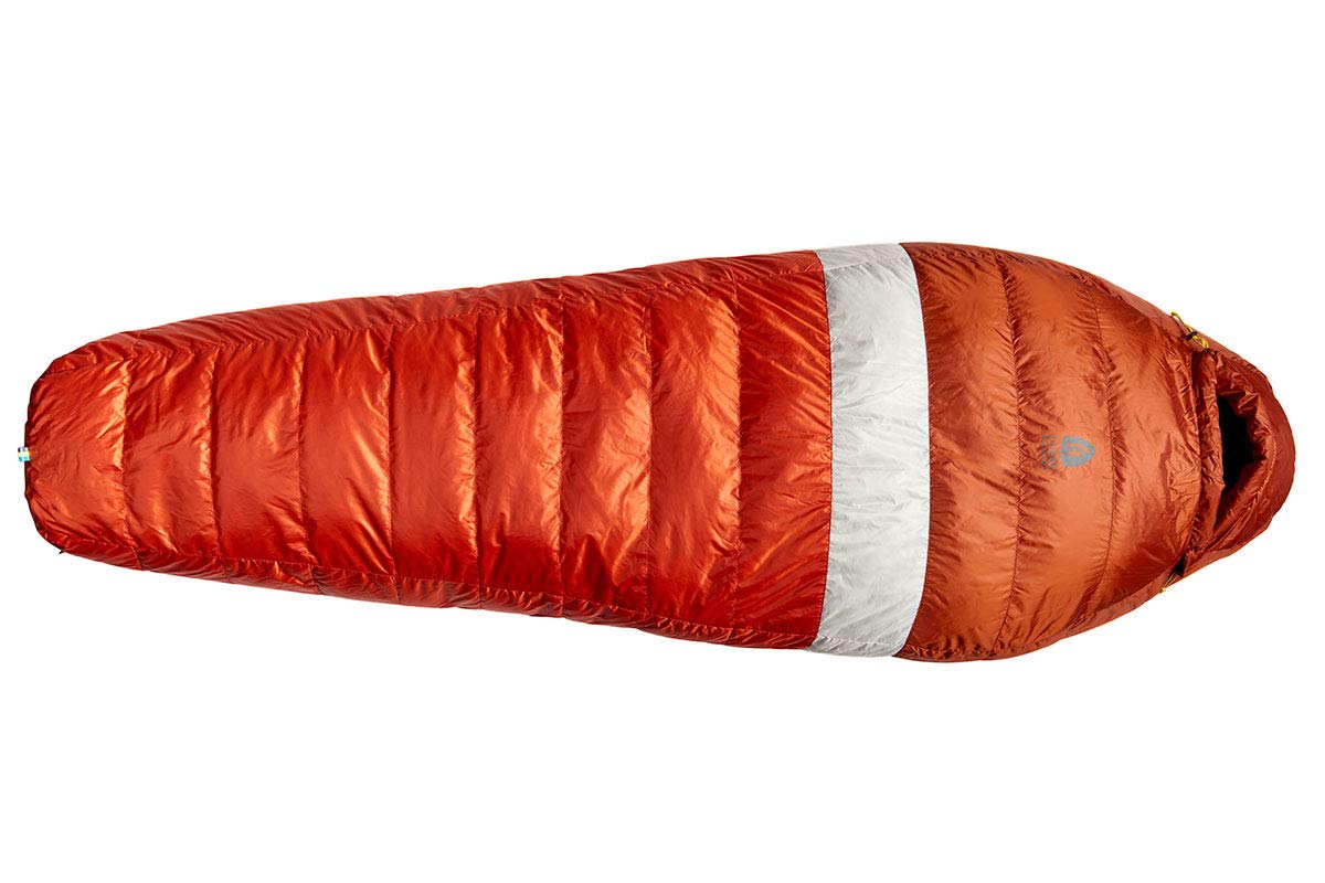Sierra Designs Get Down 35 Degree Sleeping Bag - 550 Fill Power DriDown (PFC Free), Mummy Style Camping & Backpacking Sleeping Bags for Men & Women, Stuff Sack Included (Regular)
