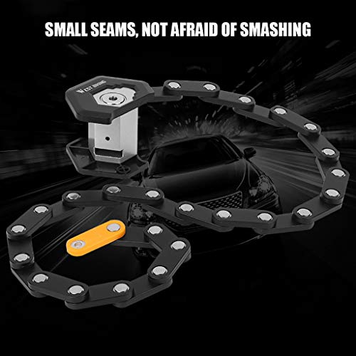 Zerlibeaful Bicycle Folding Security Anti- Lock Lock Strong 3 High Bicycle Leg Str Keys Bike Accessories Mountain Biking Gifts (Black, One Size)