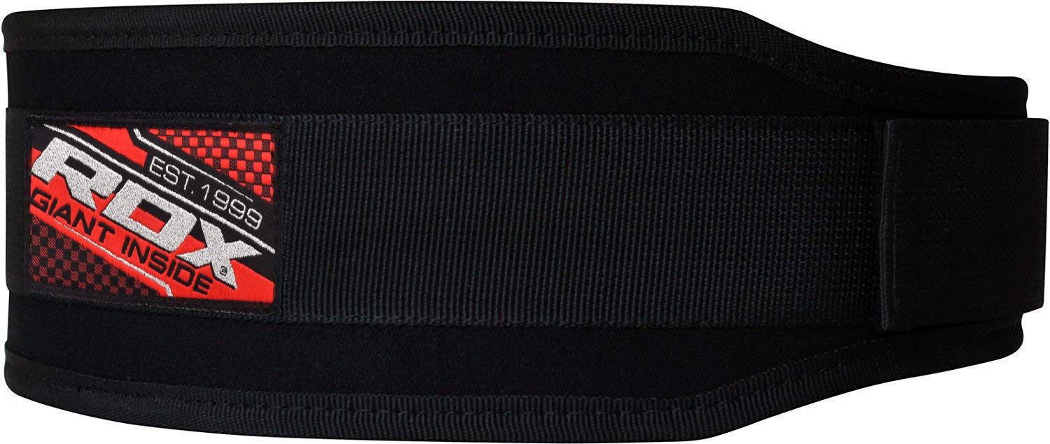 RDX Weight Lifting Belt for Gym Fitness Training-Neoprene Padded Belt with 4.5 inchesLumbar Back Support-Great for Bodybuilding, Functional Training, Powerlifting, Deadlifts Workout & Squats Exercise