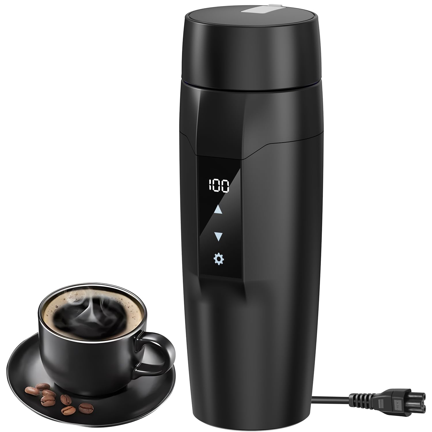 Small Travel Electric Kettle,Portable Kettles with 40~100ā Temperature Settings,300W Mini Water Heater,Personal Teacups/Coffee Mug,Faster Water Warmer/Boiler,Auto Shut-Off,Boil Dry Protection,BPA-Free