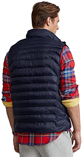 Polo Ralph Lauren Mens Full Zip Puffer Vest (XX-Large, Aviator Navy)