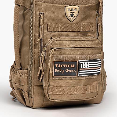 TBG - Utility Pouch for Tactical Diaper Bag 8.5in x 8.25in - MOLLE EDC Pocket (Black)
