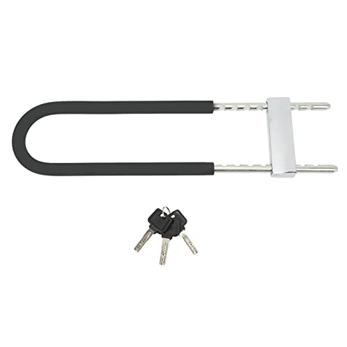 Okuyonic Bicycle U Lock, Easy to Use Antitheft Elongated U Lock for Glass Door