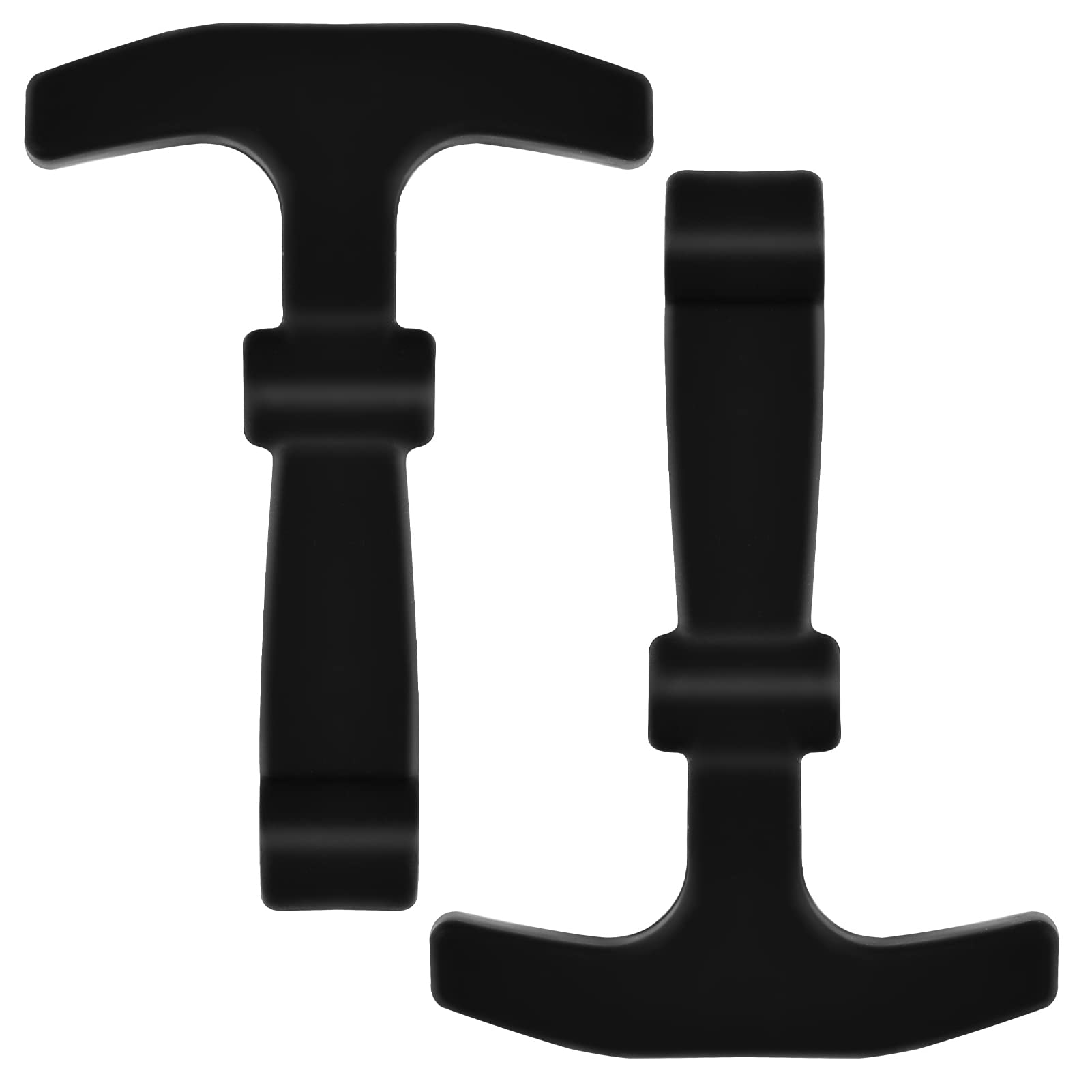 Olaismln Cooler Lid Latches Replacement Compatible with Yeti, RTIC and Other Related Coolers, T-Latches Made of Premium Hard Durable Rubber, Help Save Fingers/Knuckles(2 Pack), Black