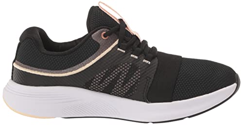 Under Armour Women's Charged Breathe Bliss, (005) Black/Metallic Light Copper/Peach Ice, 8
