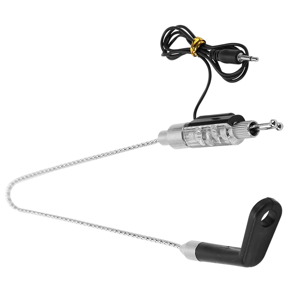 Yeuipea Chain Bite Indicators,Fish Bite Alarm LED Illuminated Indicators Chain Hanger Fishing Tool Tackle Accessory(2613)