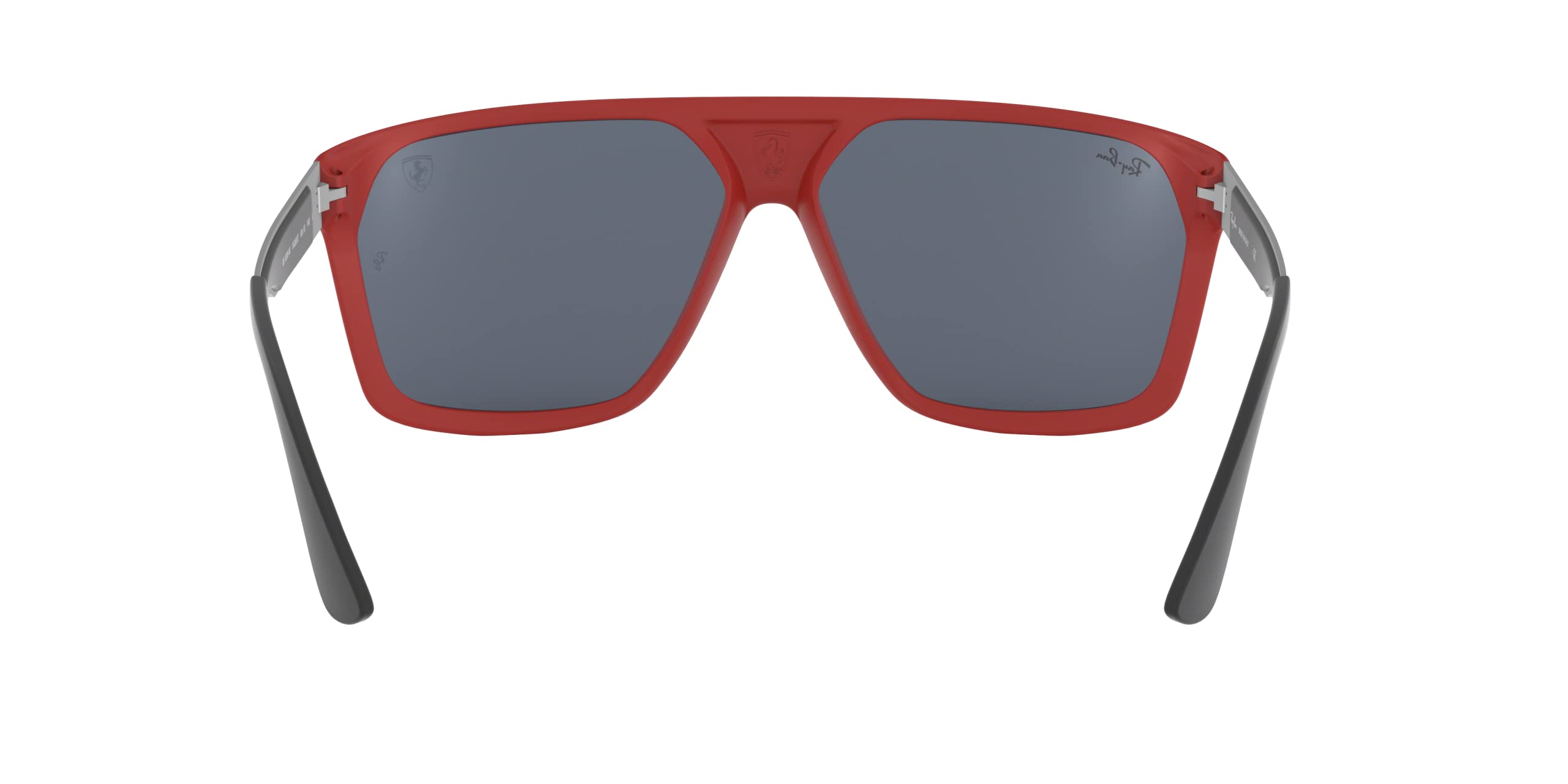 Ray-Ban Rb4309m Scuderia Ferrari Collection Square Sunglasses, Matte Red/Grey, 61 mm