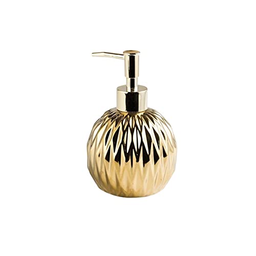 Soap Dispenser Soap Bottle Foaming Lotions Refillable Bottle Flower Pump Head Soap Shampoo Cosmetic Empty Bottle 250ML Bathroom Soap Dispenser (Color : Gold)